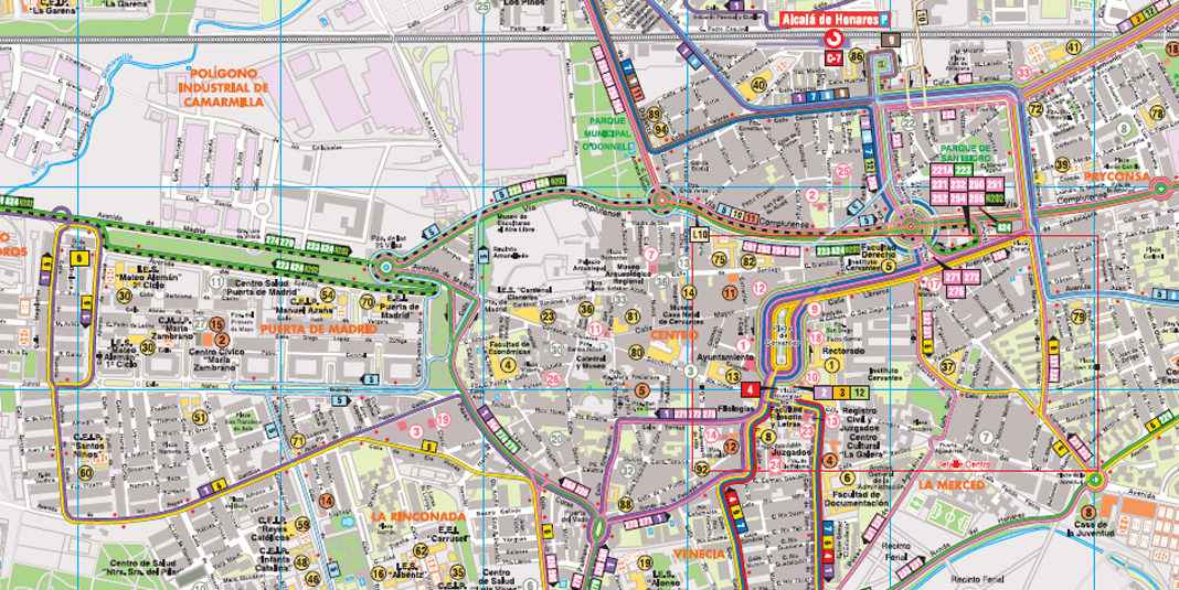 Alcalá de Henares Transportation Map, 2015 - Dream Alcalá