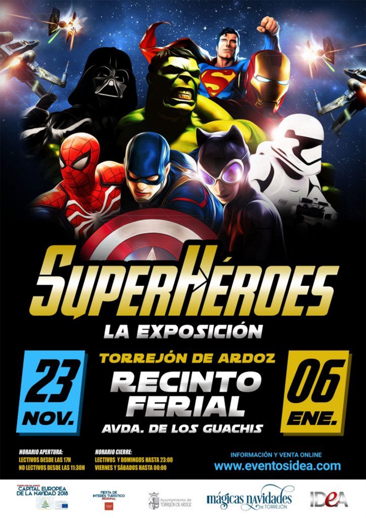 Tus Superhéroes favoritos, en las Navidades Mágicas de Torrejón de ...