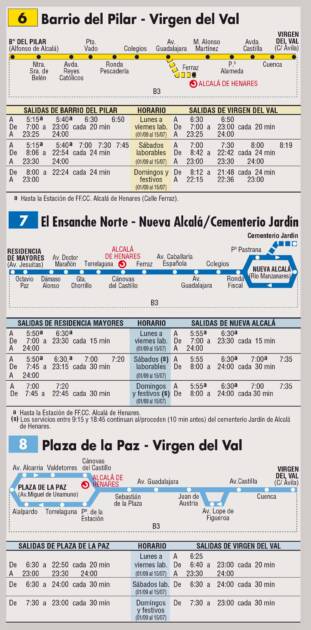 Líneas de autobuses urbanos de Alcalá de Henares - Dream Alcalá